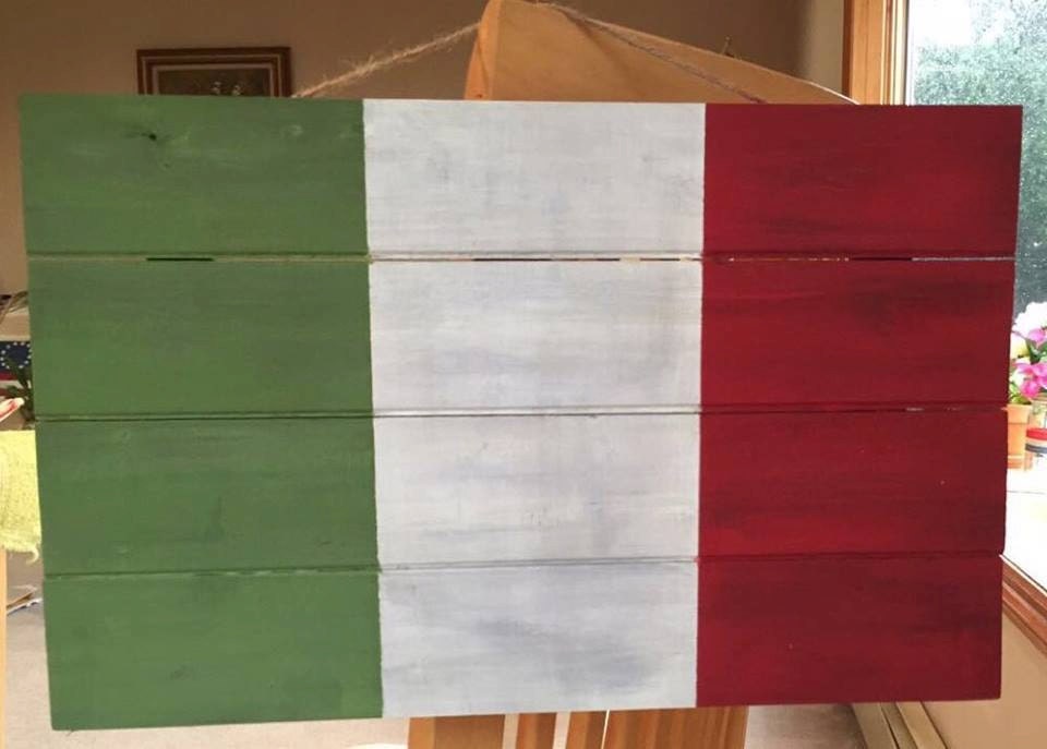 Distressed Italian Pallet Flag/ Flag of Italy/ Italian Flag /wooden ...