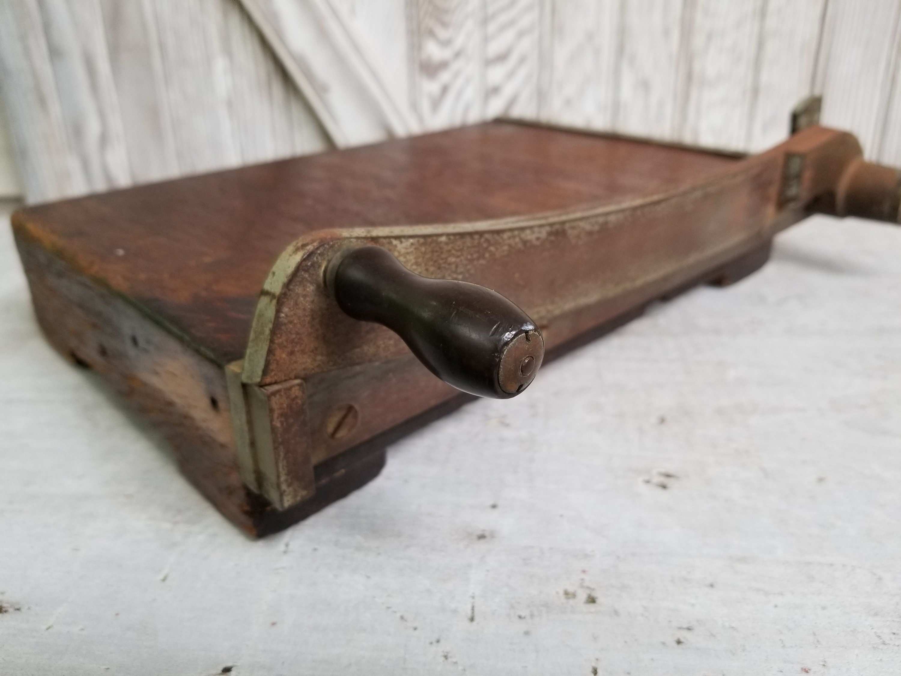 Vintage Paper Cutter Industrial Office - Etsy