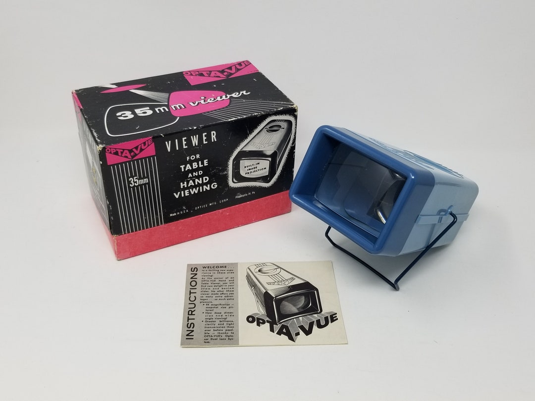 Opta-vue 9X 35mm Hand Slide Viewer With Original Box & Instructions - Etsy