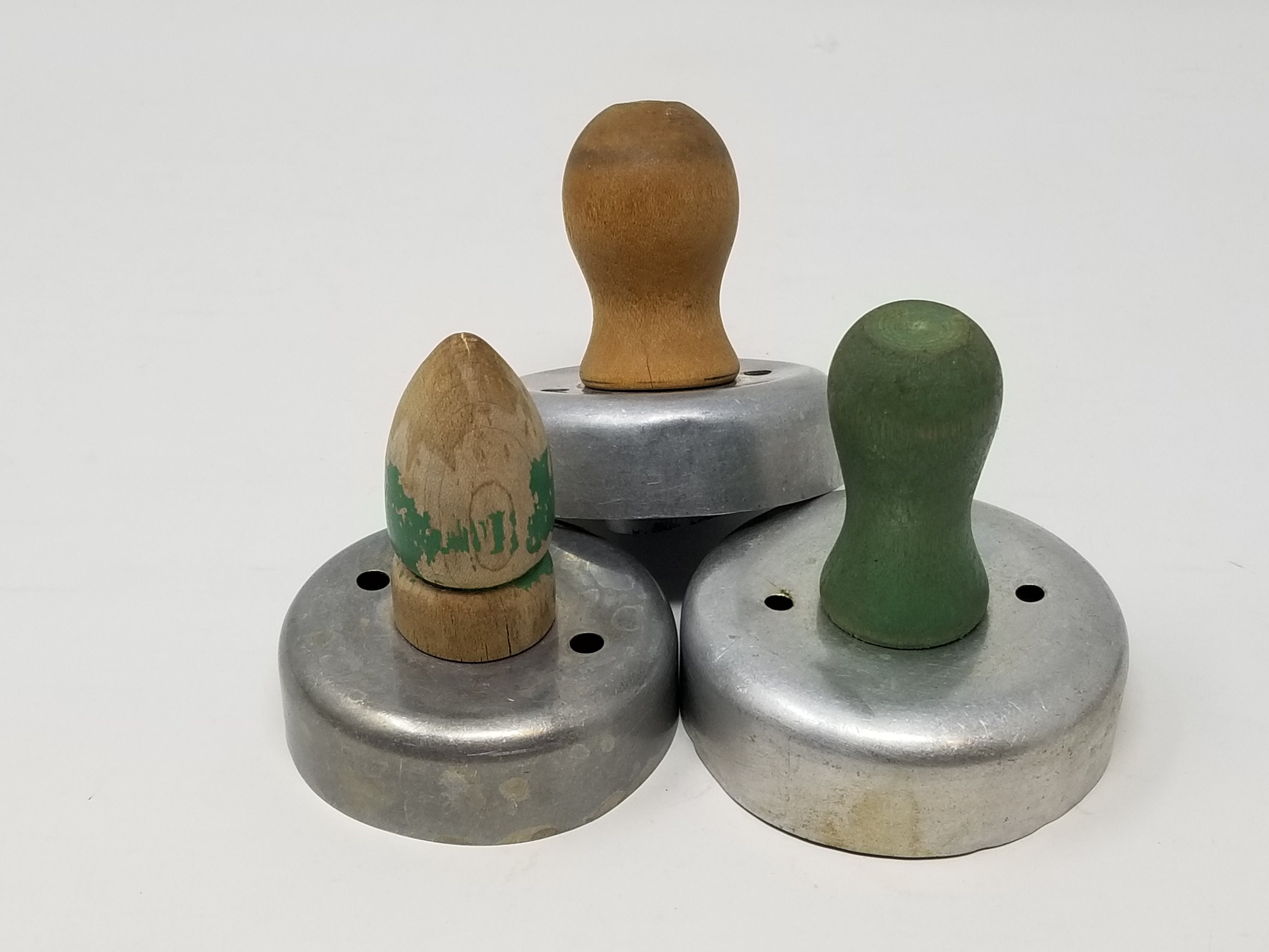 Vintage Wood Handle Biscuit/doughnut Cutters ~ Vintage Kitchen - Etsy