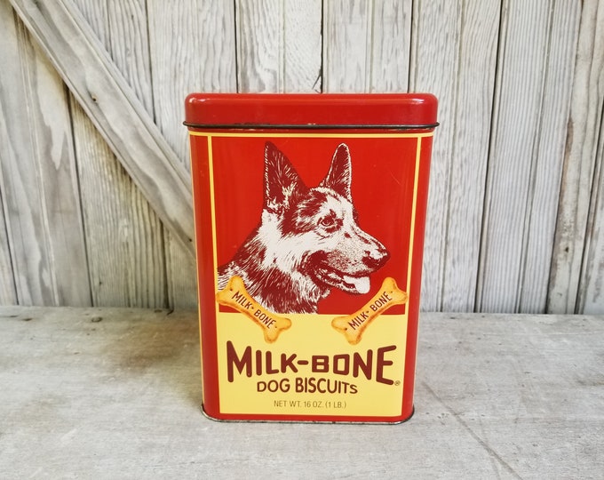 Vintage 1990s Limited Edition Milk-bone Dog Biscuits Tin ~ German ...
