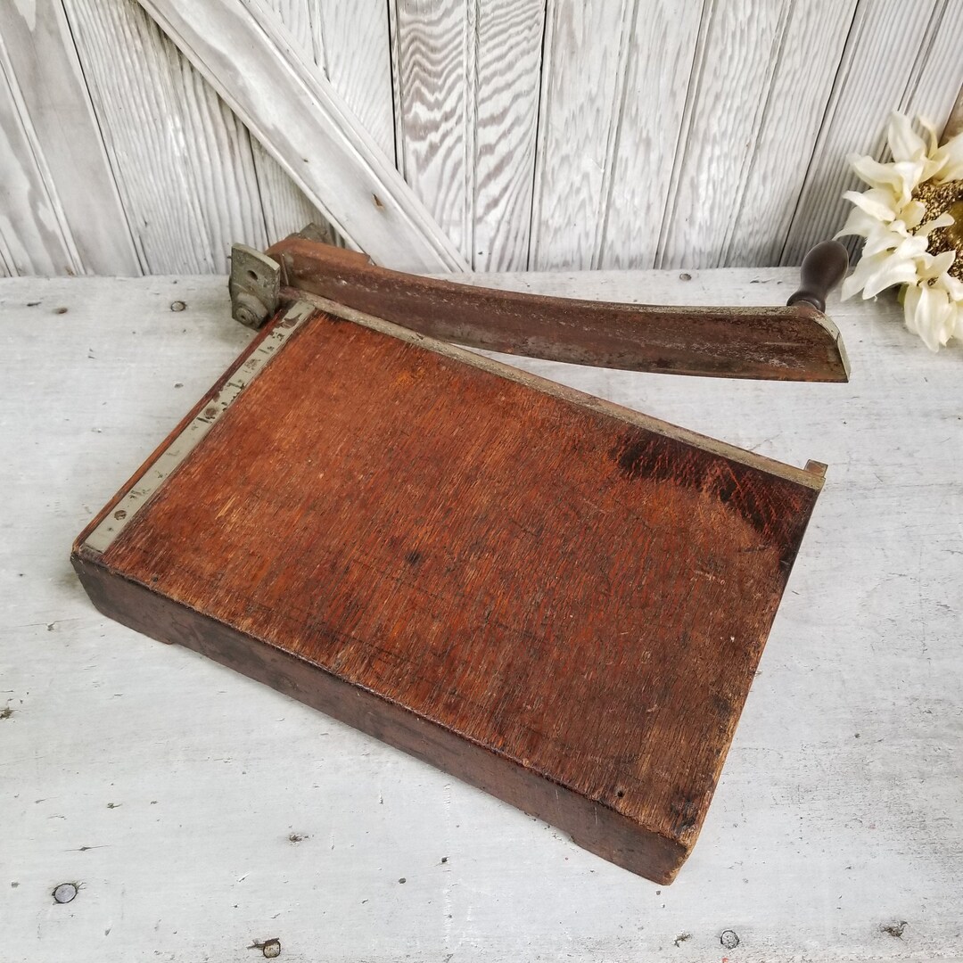 Vintage Paper Cutter ~ Industrial Office - Etsy