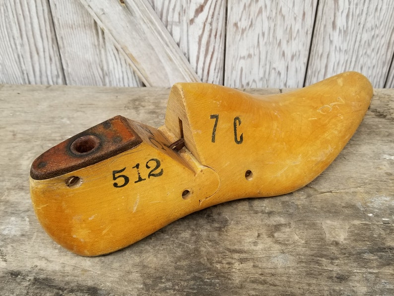 Vintage Wood Shoe Last Wooden Shoe Form Industrial Décor | Etsy