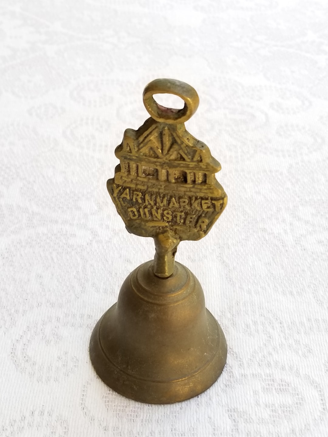 Vintage Brass Bell ~ Yarn Market Dunster England Souvenir - Etsy