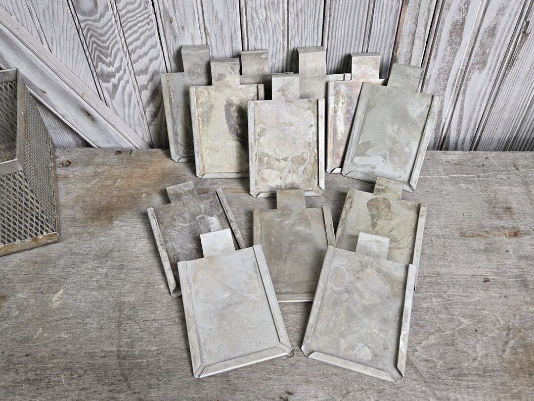 Vintage Metal Animal Cage Card Holders ~ Bin Tags ~ Picture Holders - Etsy