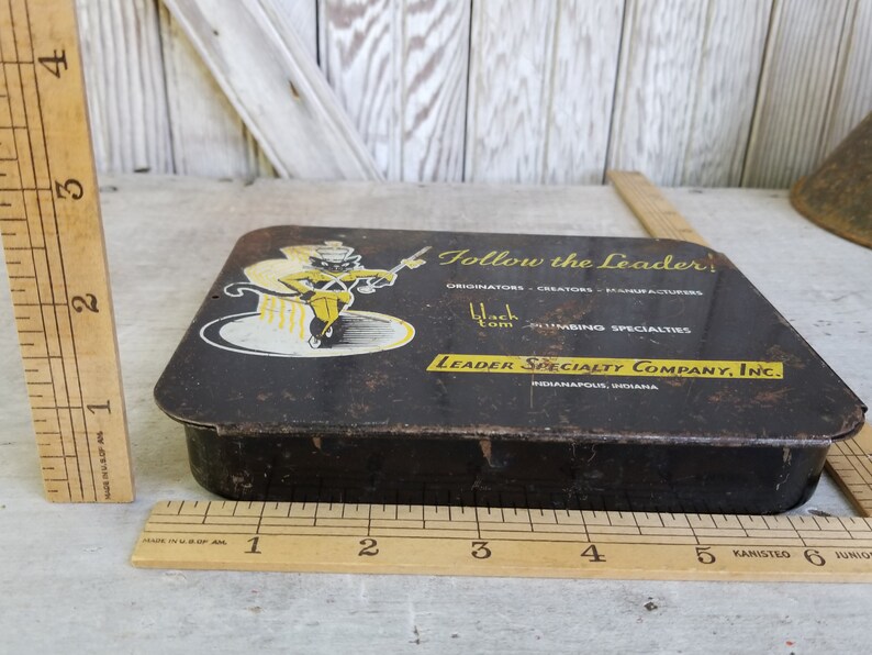 Vintage Metal Parts Box Black Tom Plumbing Specialties | Etsy
