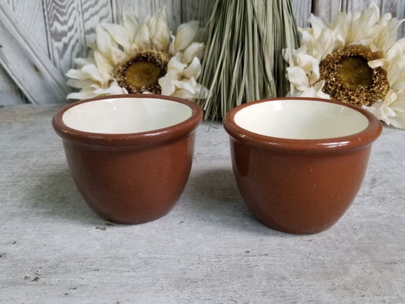 Vintage Guernsey Cooking Ware Brown Stoneware Ramekins - Etsy
