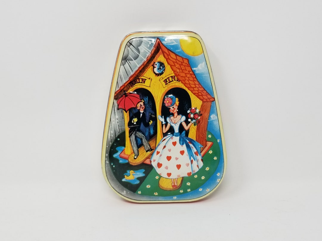 Vintage Weather House Design George W. Horner & Co. English Toffee Tin ...