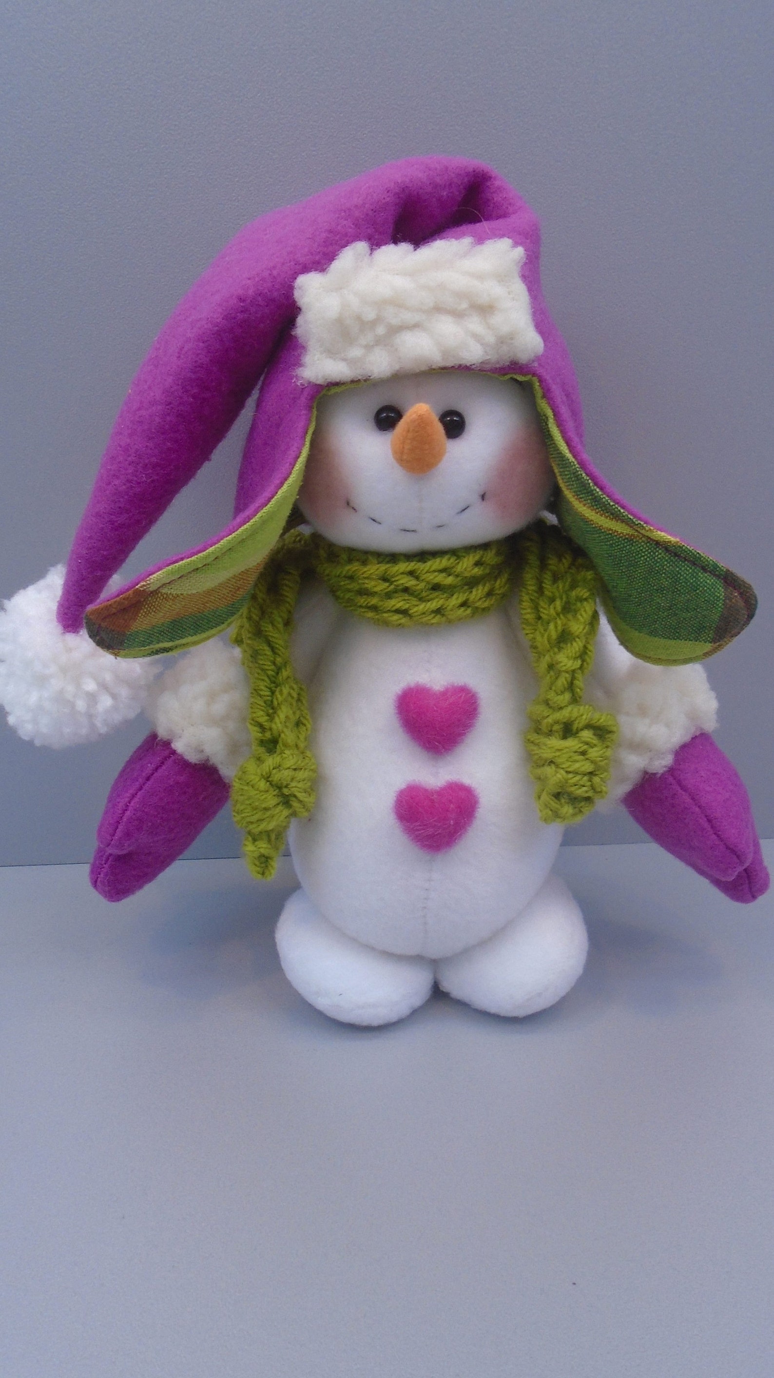 Snowman Doll Handmade Snowman Art Doll Snowman Decorative - Etsy