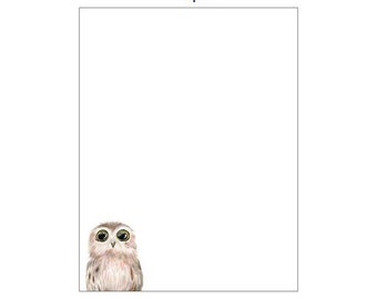 Owl Notepad Personalized Notepad Teacher Gift Stocking - Etsy