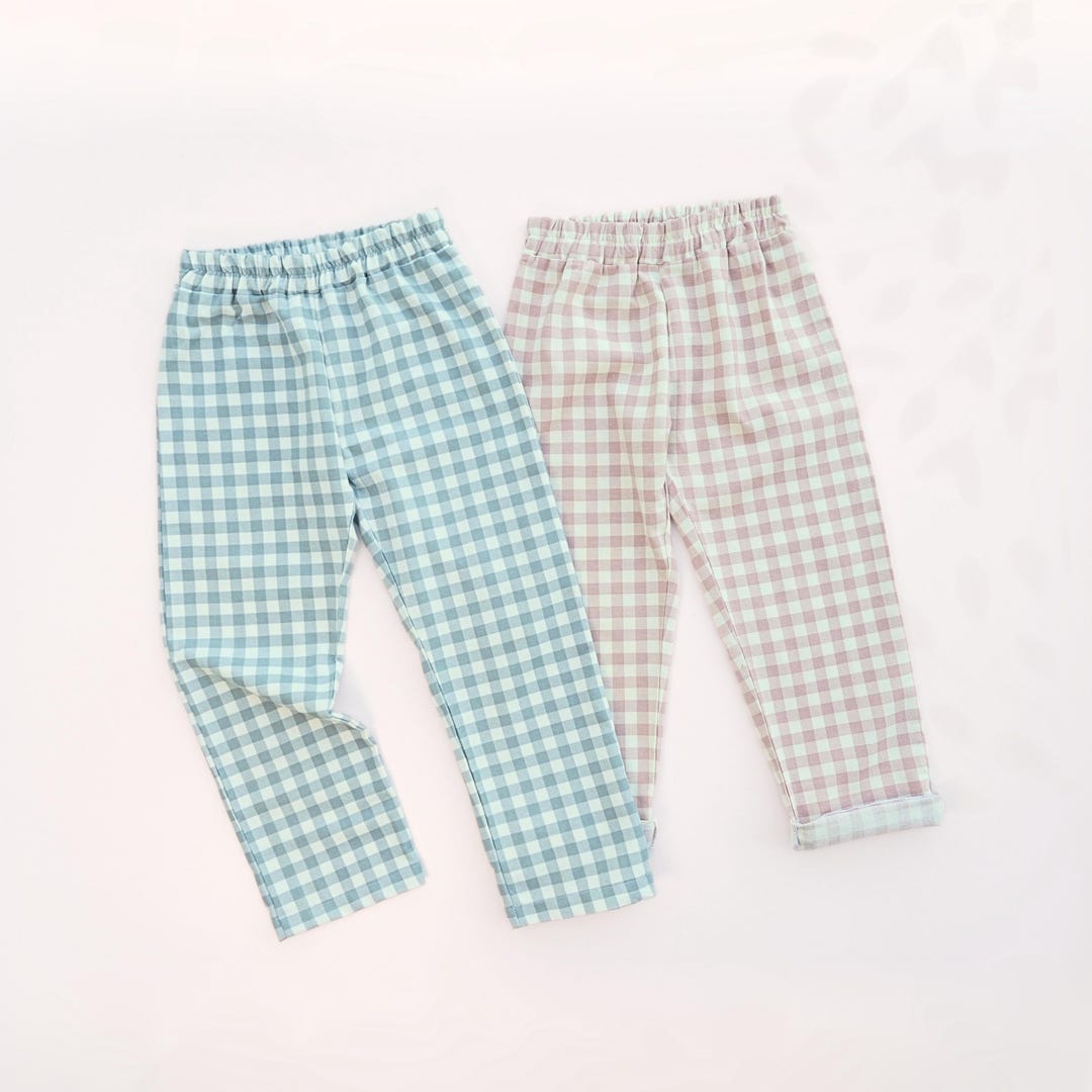 Kids Relaxed Fit Pants Sewing Pattern PDF Elastic Waistband Pajama ...