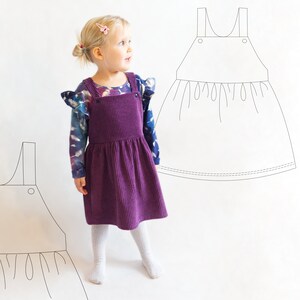PDF Sewing Pattern for Kids Pinafore Dress – Baby, Toddler & Girls ...