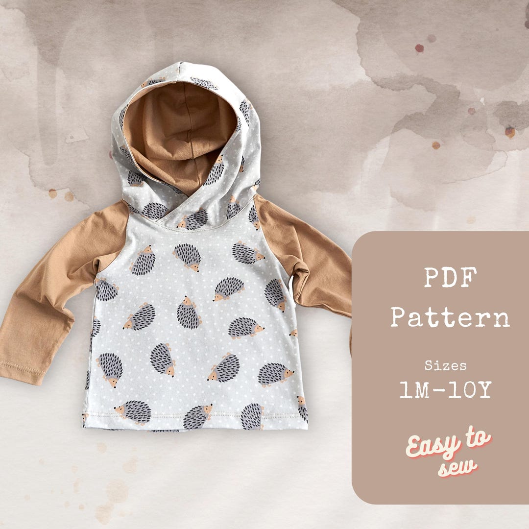 PDF Sewing Pattern for Kids - Raglan T-shirt Pattern | Baby Sewing ...