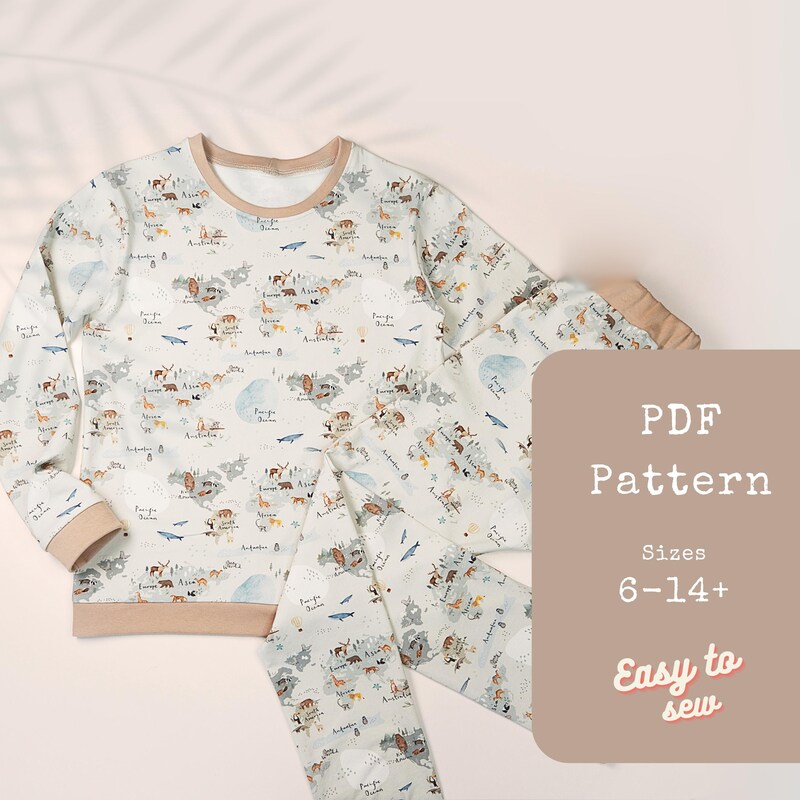 Pajamas Pdf Pattern - Etsy