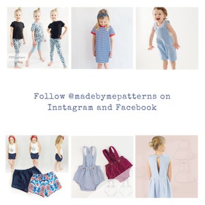 PDF Sewing Pattern for Kids Pinafore Dress – Baby, Toddler & Girls ...