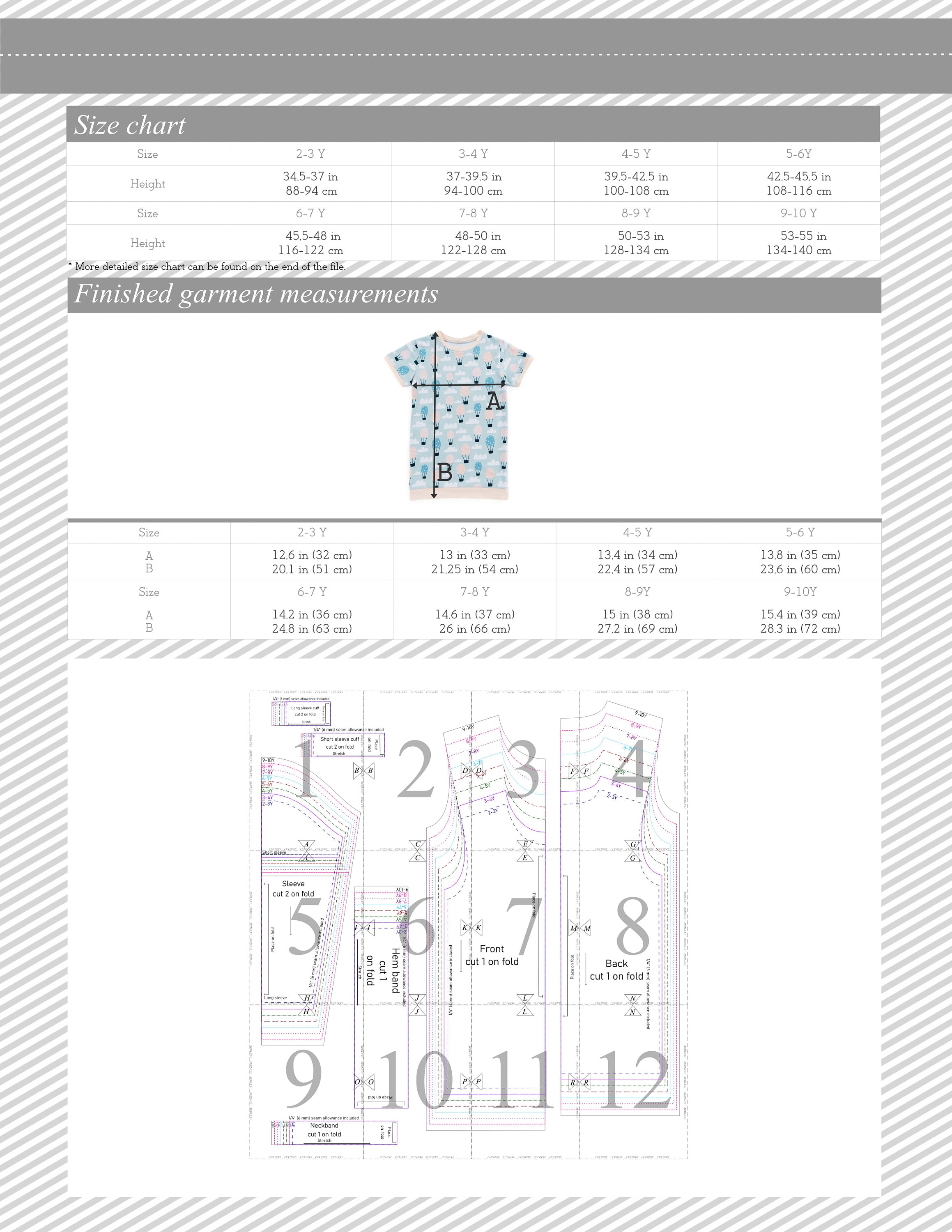 Girls Nightshirt Sewing Pattern Pdf Girls Pattern - Etsy Australia