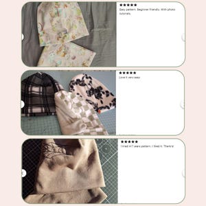 Beanie Hat and Scarf PDF Sewing Pattern Bundle for Beginners Baby ...