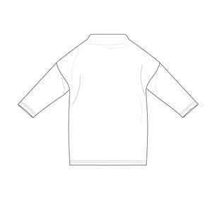 High Neck Tunic Sewing Pattern PDF, Sweatshirt Sewing Pattern PDF, Easy ...