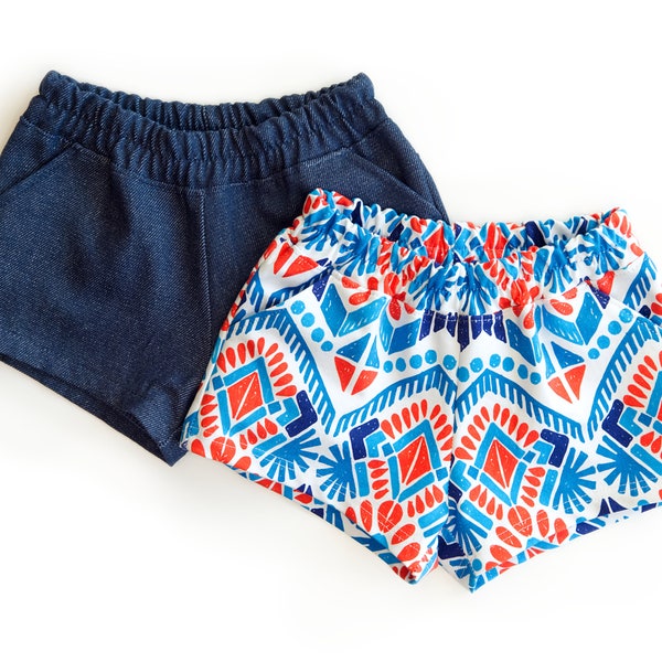 Girls Shorts Pattern - Etsy