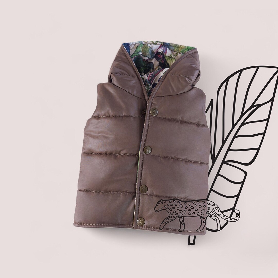 Puffer Vest Sewing Pattern for Kids – Snap Front Baby, Toddler & Child ...