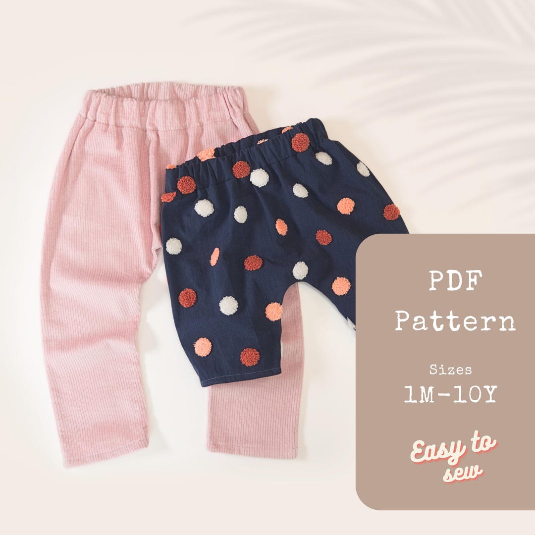 Baby Pants Sewing Pattern for Beginners | Baby Shorts PDF Sewing ...
