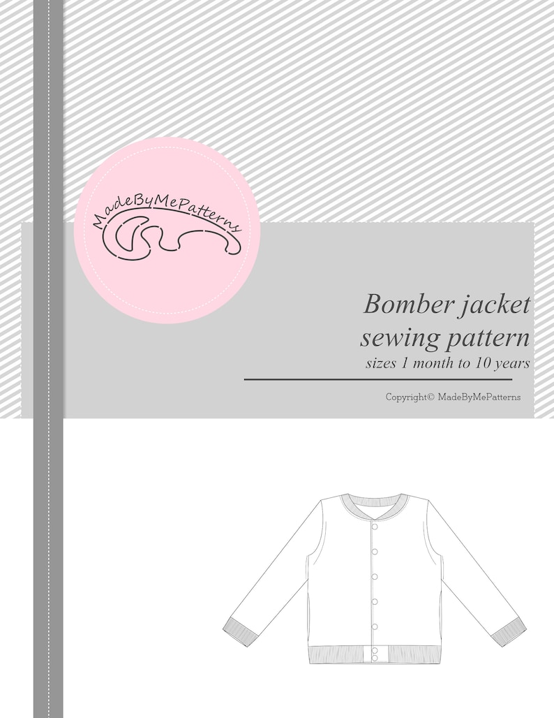 Bomber jacket sewing pattern PDF baby sewing patterns pdf | Etsy
