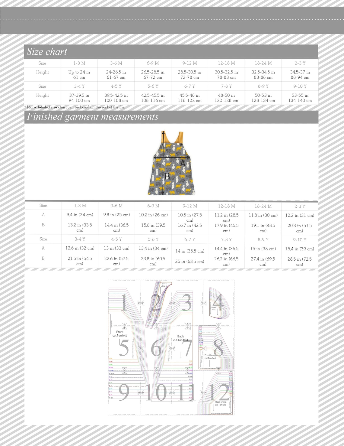 Dungaree Dress Sewing Pattern PDF Baby Dress Pattern Girl - Etsy
