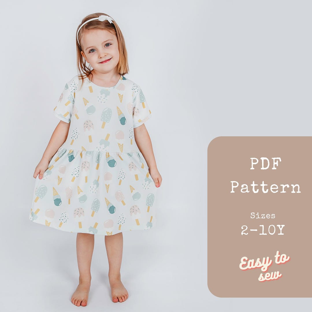 Toddler Dress Sewing Pattern PDF | Girl Top Pattern | Kids Dress ...