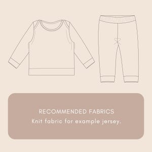 Baby Pajama Sewing Pattern PDF Knit Lap Tee and Pants Bundle Beginner ...
