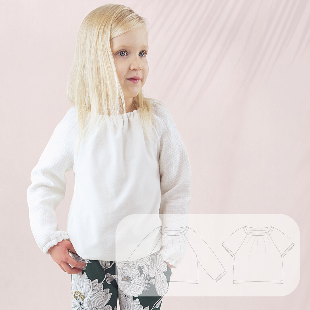 Kids and Baby Blouse Sewing Pattern PDF, Easy Sewing Patterns - Etsy ...