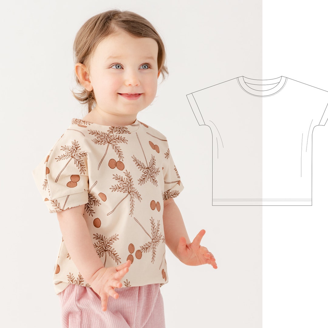 Girls Top Sewing Pattern Easy T-shirt Sewing Patterns Blouse Pattern ...