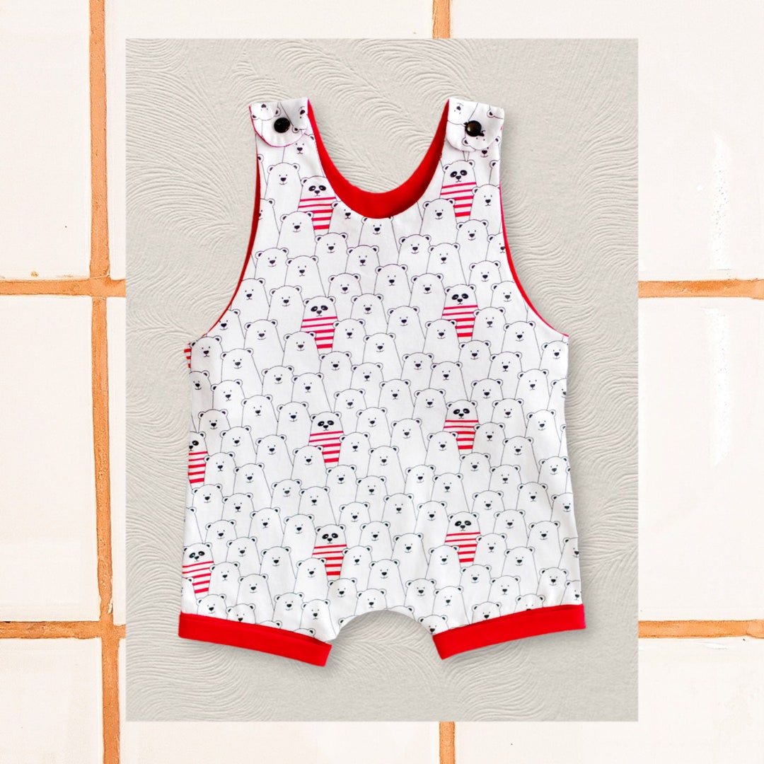 Short Leg Romper Sewing Pattern PDF, Baby Romper Sewing Pattern PDF ...