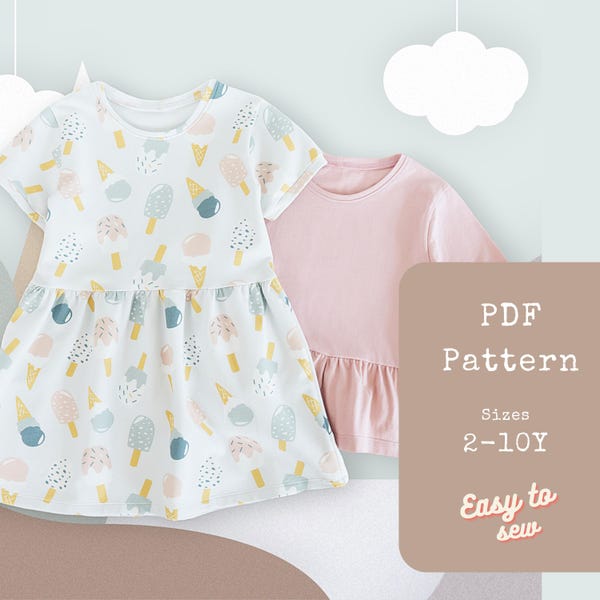 Girls Knit Dress Pattern - Etsy