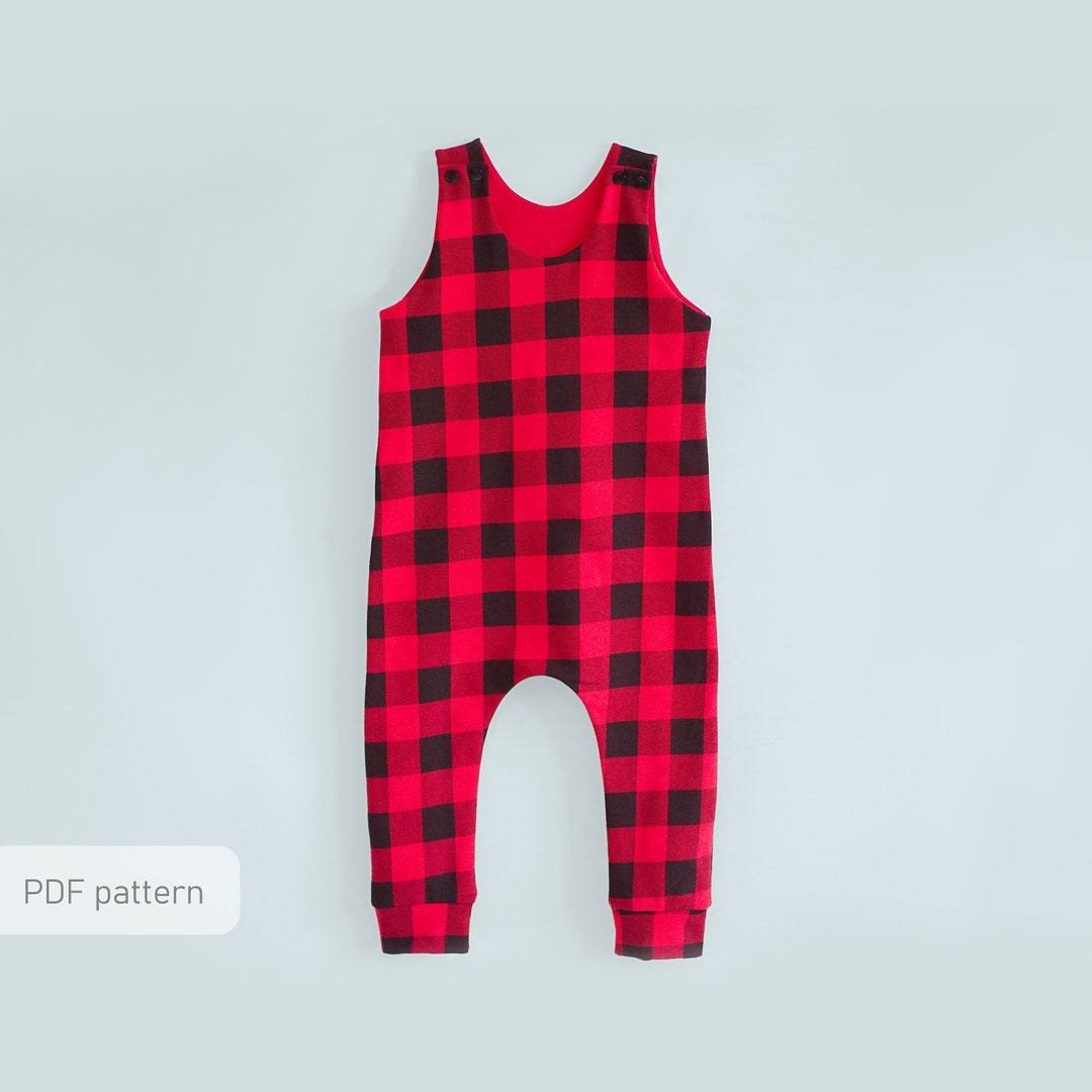 Easy Overalls Pattern Kids and Baby Romper Pattern PDF Do It Yourself ...