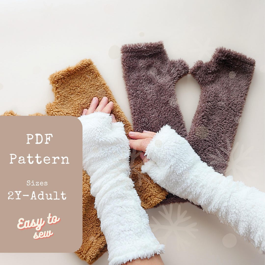 Learn to Sew - Mittens Pattern | PDF Sewing Pattern Winter | Easy Do It ...
