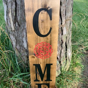 Large Welcome Signs, Firefighters Gifts, Fire Department Sign ...