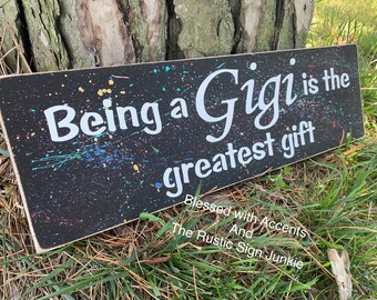 Gigi Sign , Gigi Gift , Mother's Day Sign Gift , Sign , Personalize ...