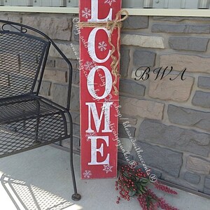 Rustic Christmas Decor, Christmas Welcome Sign, Christmas Signs ...