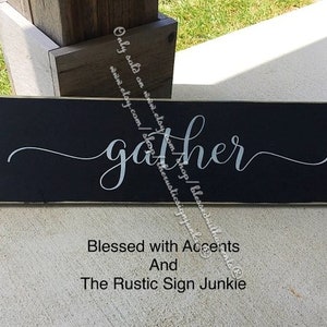 Gather Sign Gather Wood Sign Gather Signs Dining Room - Etsy