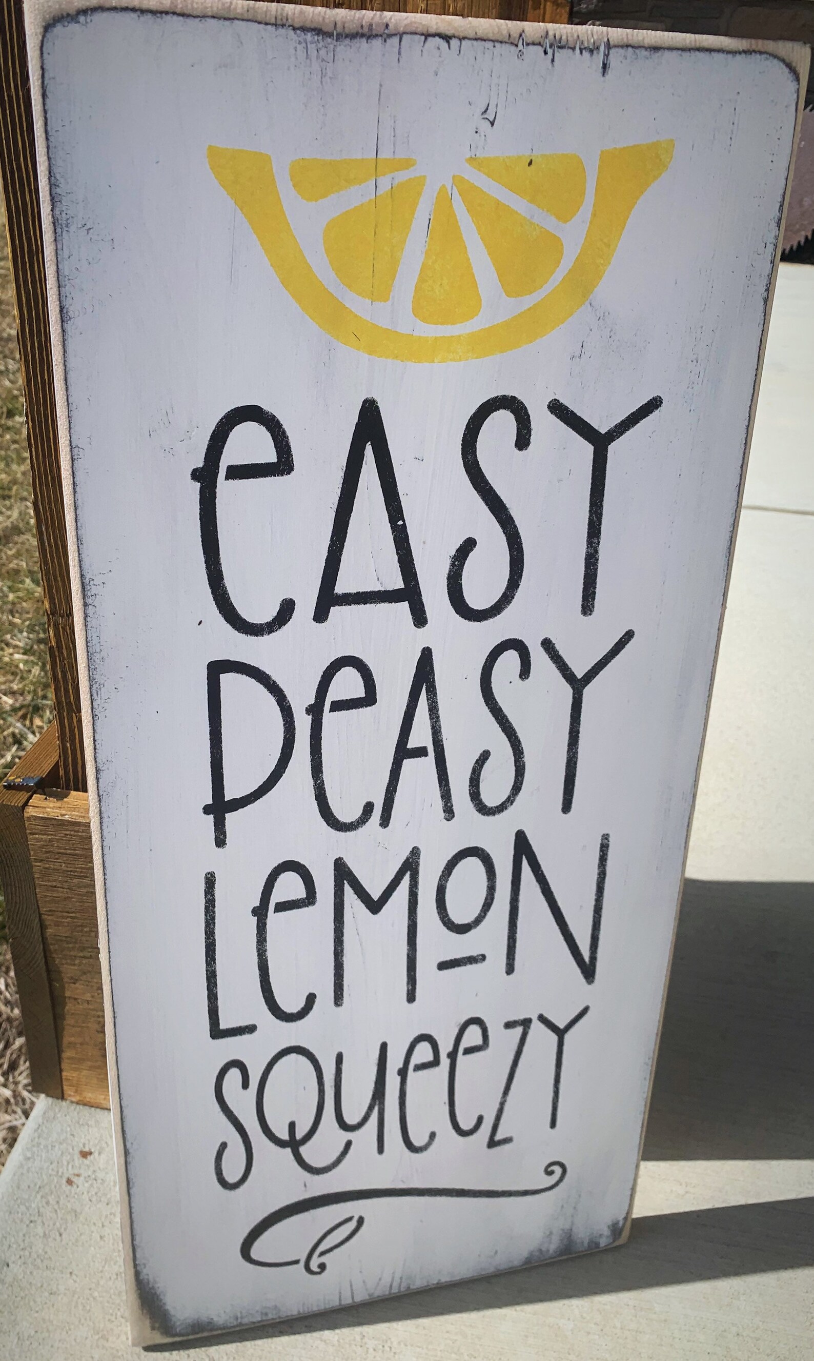 Easy Peasy Lemon Squeezy Sign Lemon Decor Lemon Signs - Etsy