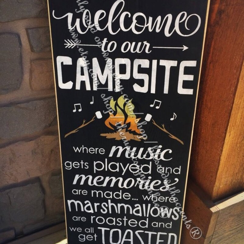 Welcome Camper Sign - Etsy