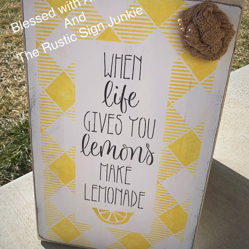 Lemon Sign - Etsy