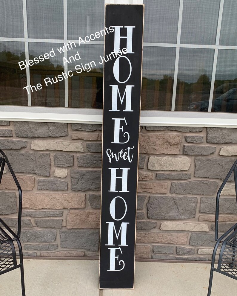 Large Welcome Porch Sign Home Sweet Home Sign Front Door - Etsy Hong Kong
