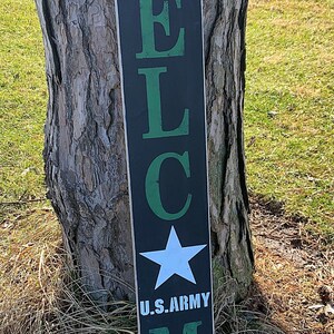 Large Welcome Porch Sign Army Sign Military Signfront Door - Etsy