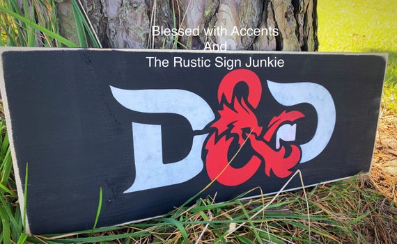 Dungeons and Dragons sign D&D sign dungeons and dragons | Etsy