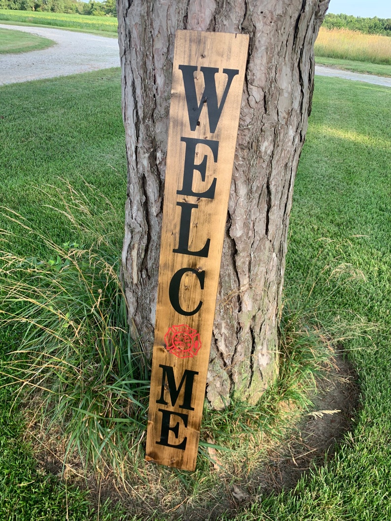 Large Welcome Signs Firefighters Gifts Fire Department Sign - Etsy