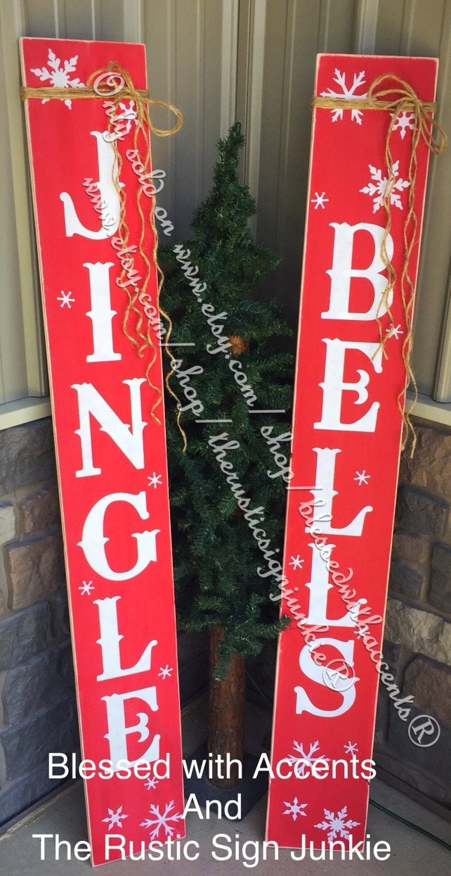 Large Porch Signs Primitive Christmas Decor Rustic Christmas | Etsy