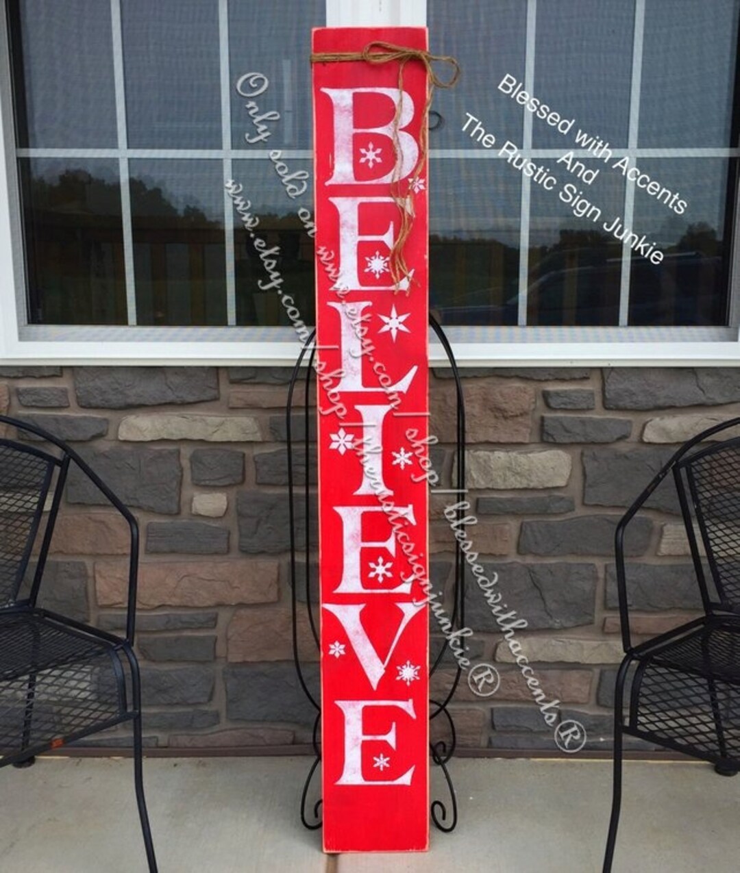 Large Welcome Signs, Rustic Wood Believe Signs, Welcome Porch Signs ...