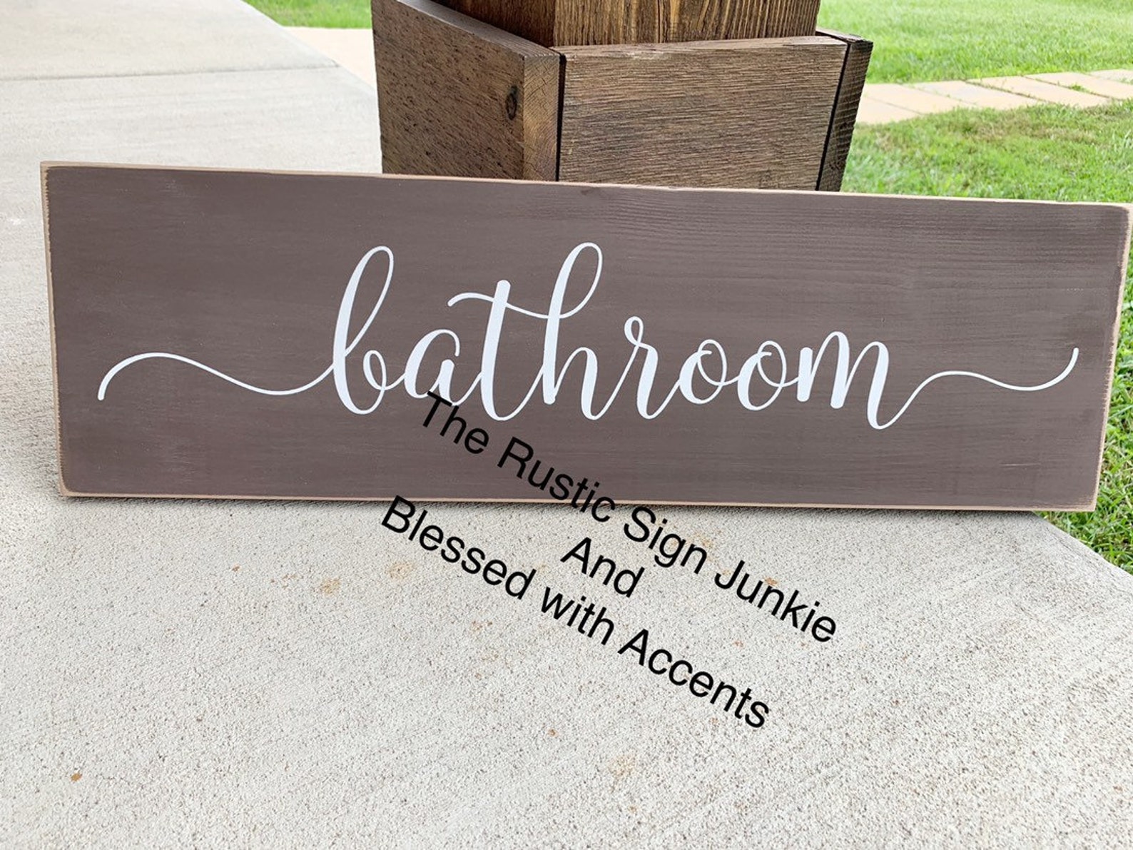 Bathroom Sign Bathroom Wall Decor Bathroom Signs Bathroom - Etsy