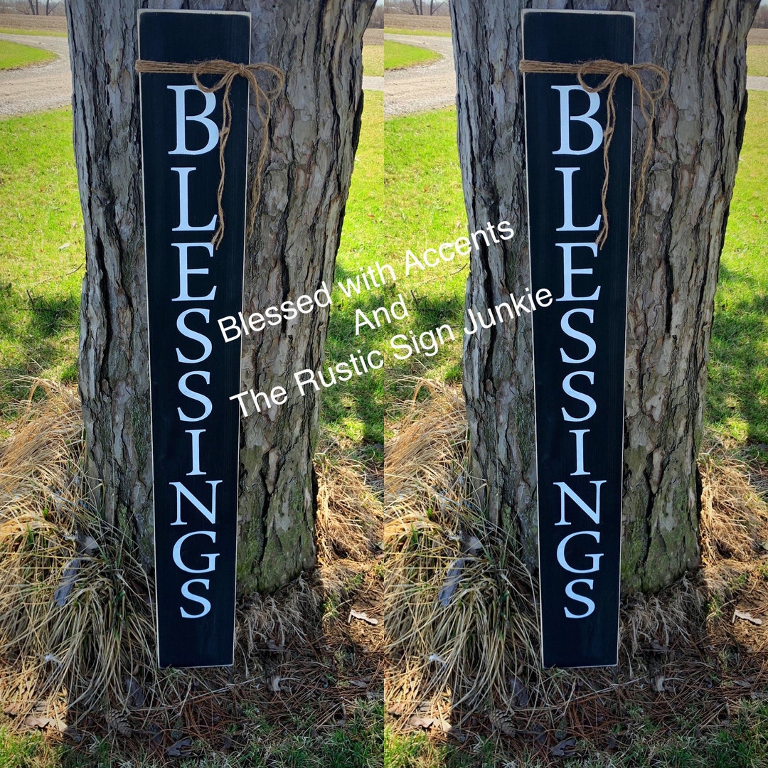 Large Welcome Signs, Blessings , Rustic Wood Welcome Signs, Welcome ...